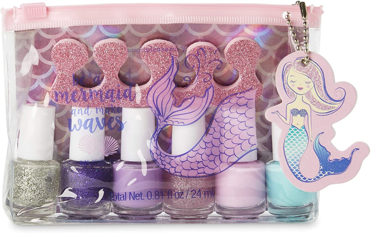 Simple Pleasures Be A Mermaid And Make Waves Nail Polish Set – Aura In Pink Inc.