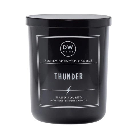 DW Home Large Double Wick Richly Scented & Hand Poured Black Thunder C ...