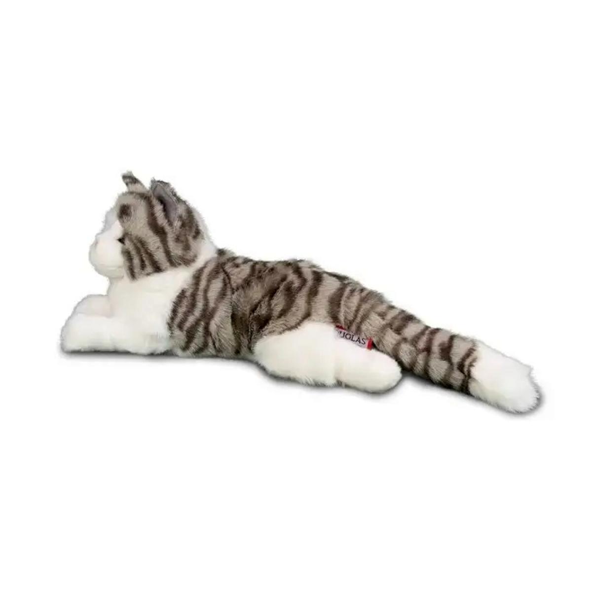 Douglas Smokey Tabby Black Striped Grey & White Cat Plush – Aura In ...