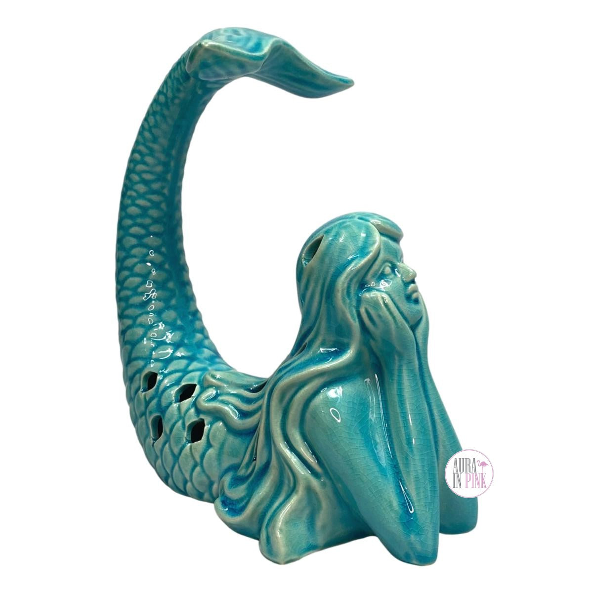 GC Coastal Island Margarita Scented Diffuser Ceramic Aqua Mermaid Déco ...