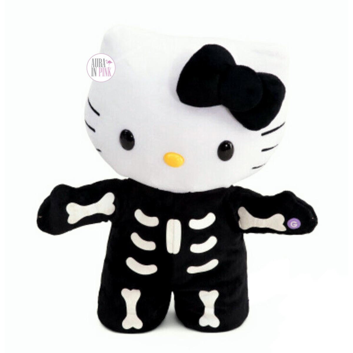 Hello Kitty By Sanrio Halloween Skeleton Musical Side Stepper Plush ...