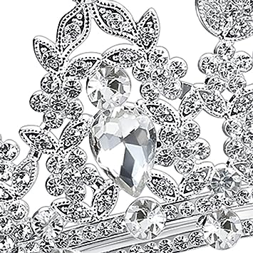 Aura In Pink Ladies Silver Rhinestone Crystal Bling Tiara – Aura In ...