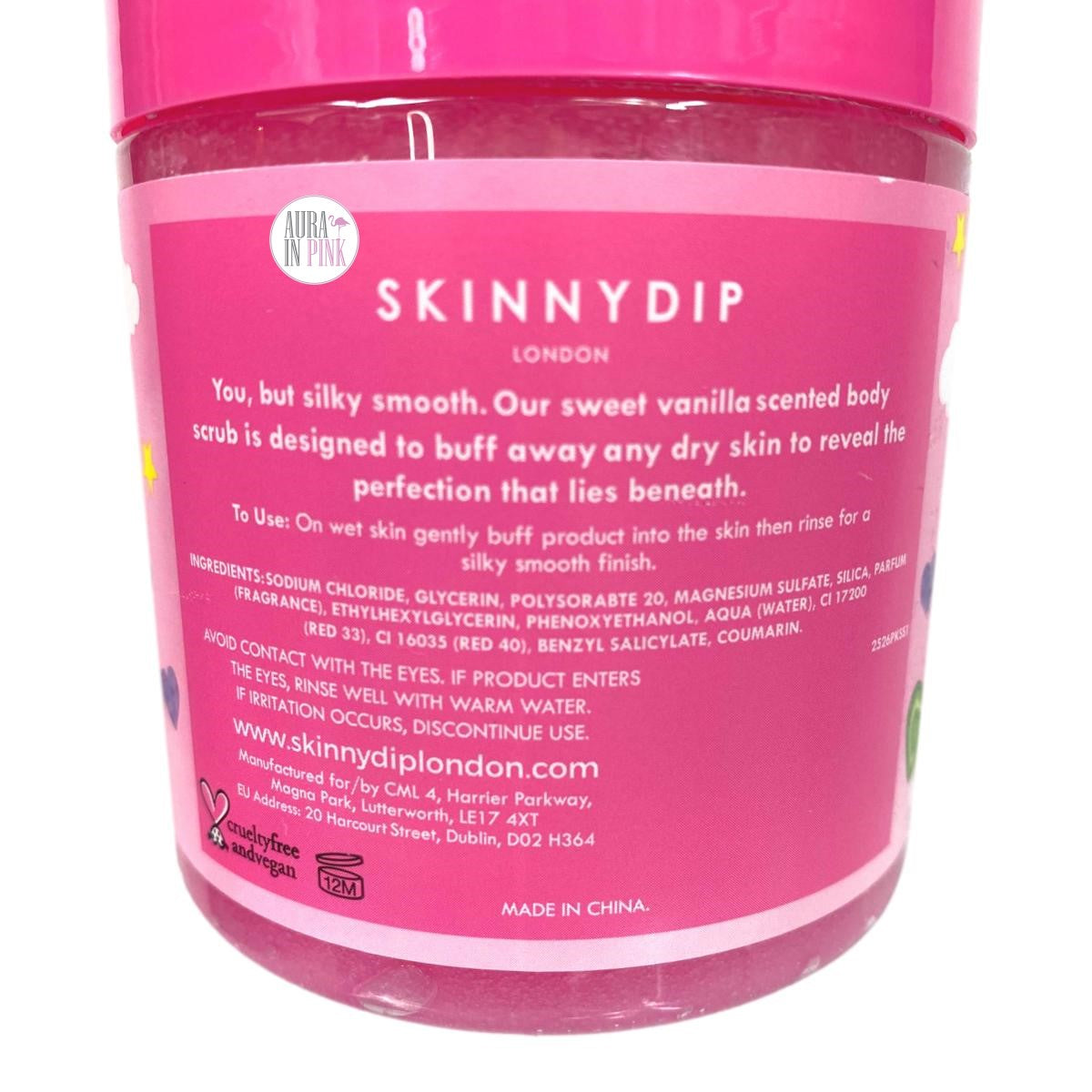 Skinnydip London Cotton Candy Sweet Vanilla Scented Body Scrub – Aura ...
