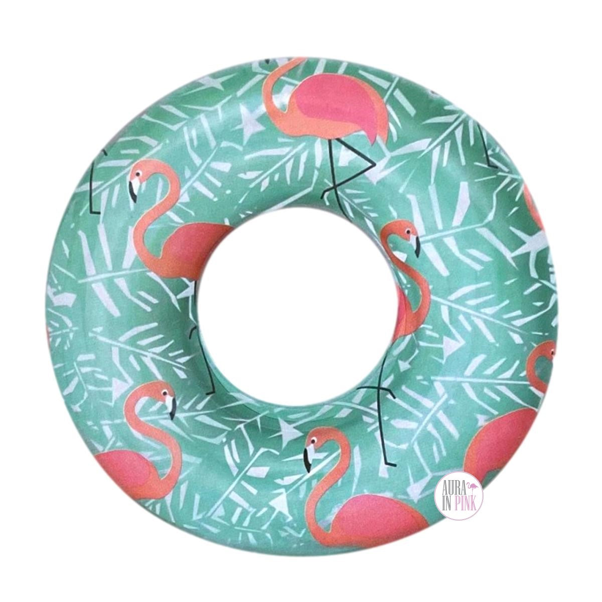 South Beach Tropical Collection Inflatable Pink Flamingo Aqua Tube Poo ...