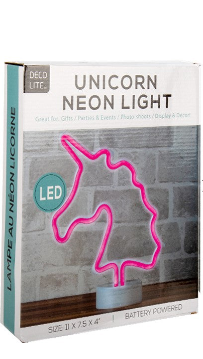 Deco Lite Tabletop LED Neon Light - Pink Unicorn – Aura In Pink Inc.