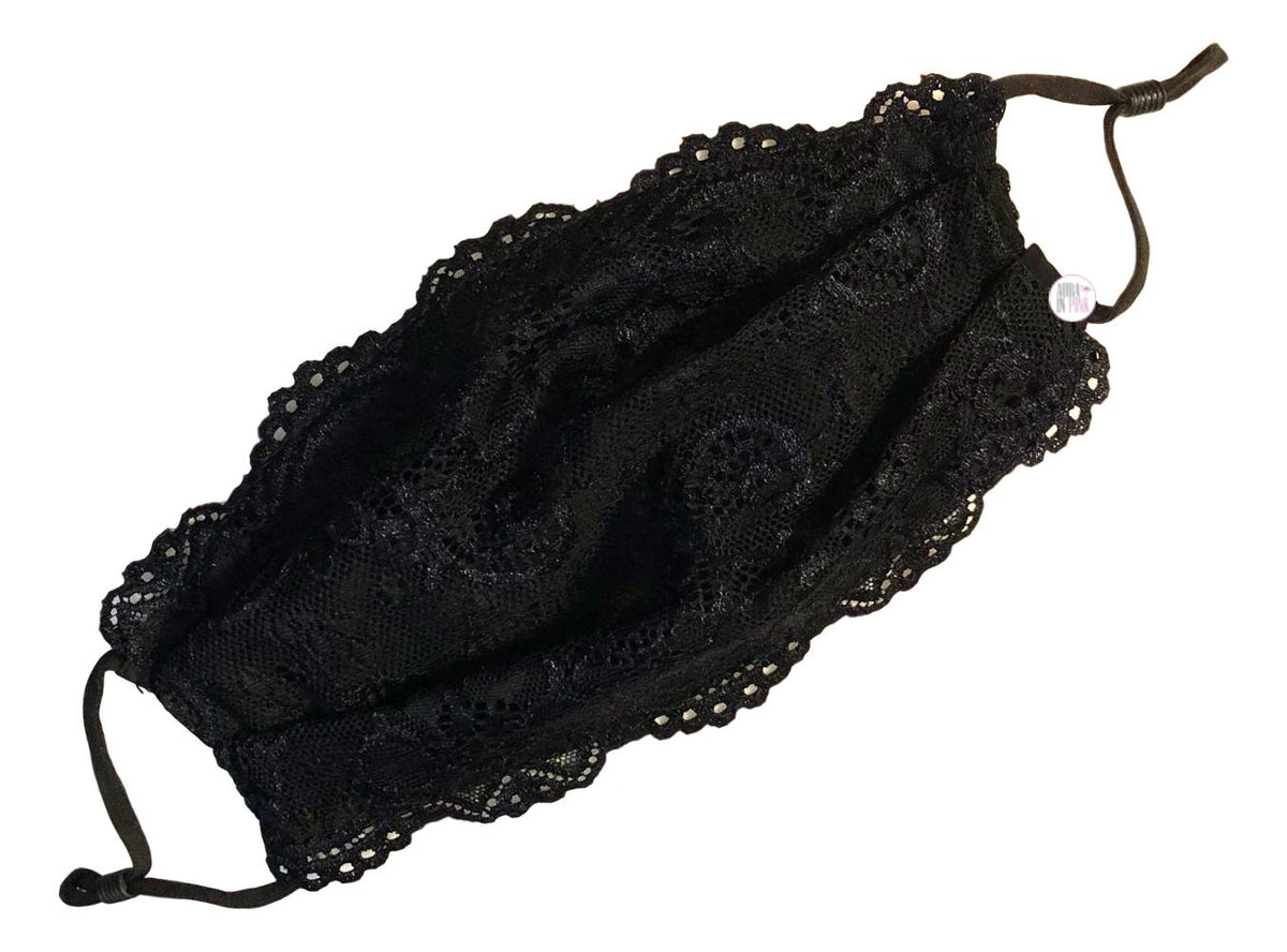 Gorgeous Black Lace Face Masks – Aura In Pink Inc.