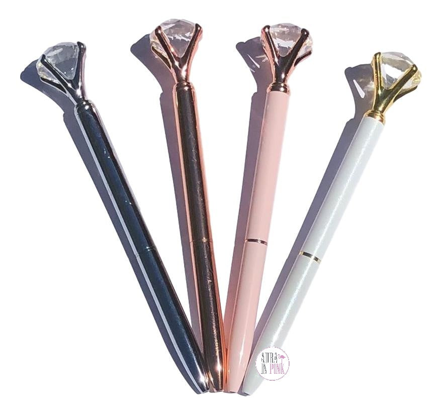 Diamond Bling Top Pens - Assorted Colours – Aura In Pink Inc.