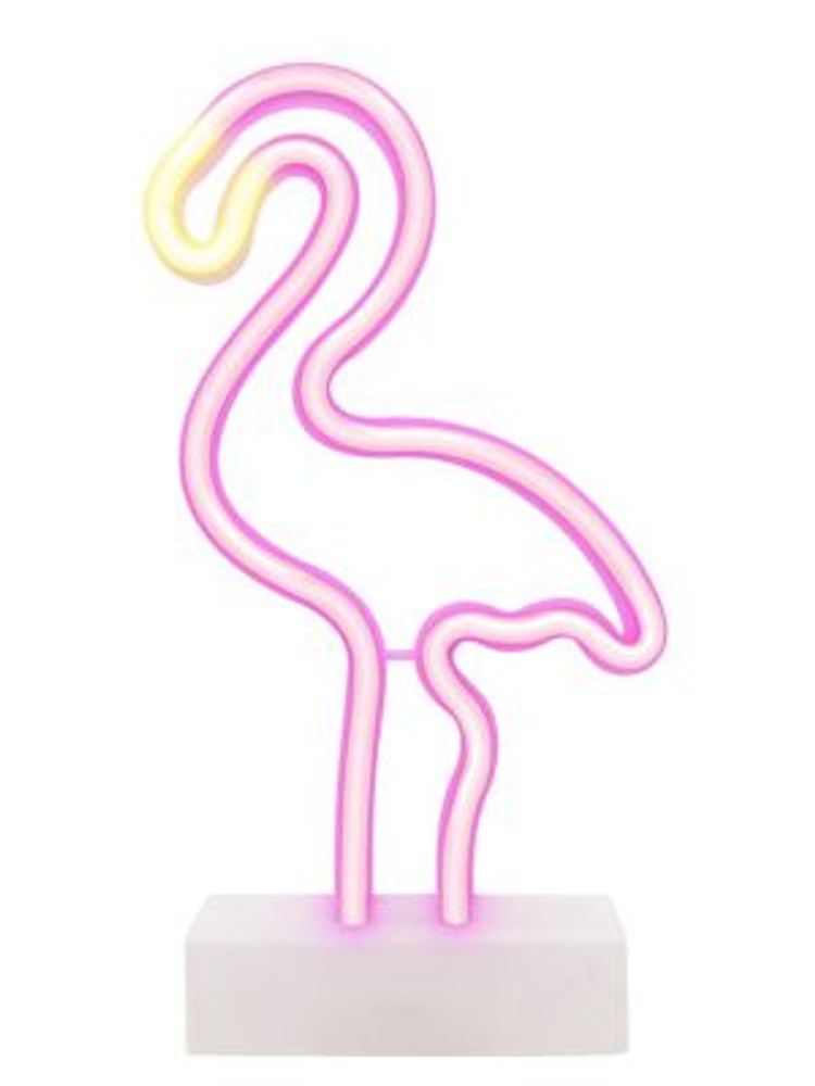 Brookstone Pink Flamingo Tabletop LED Neon Lamp Light – Aura In Pink Inc.