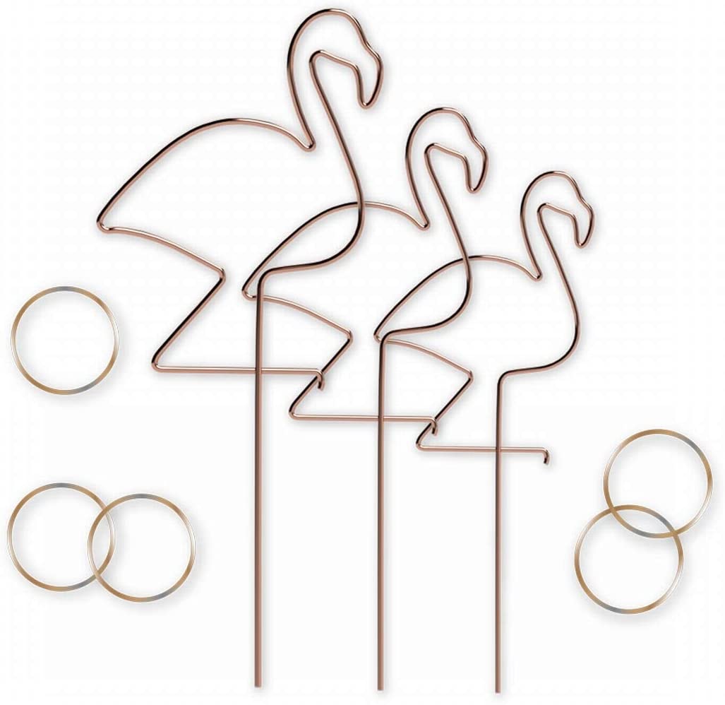 Freaky Tiki Flamingo Ringo Rose Gold Metal Tropical Ring Toss Game ...