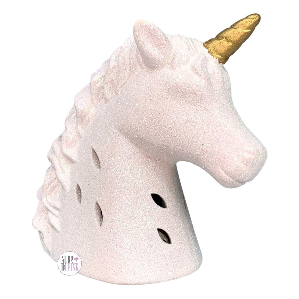 GC Coastal Tropical Paradise Iridescent Glitter Ceramic Unicorn Scente ...