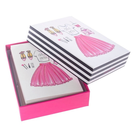 Graphique De France Girl Boss Blank Note Card Boxed Set – Aura In Pink Inc.