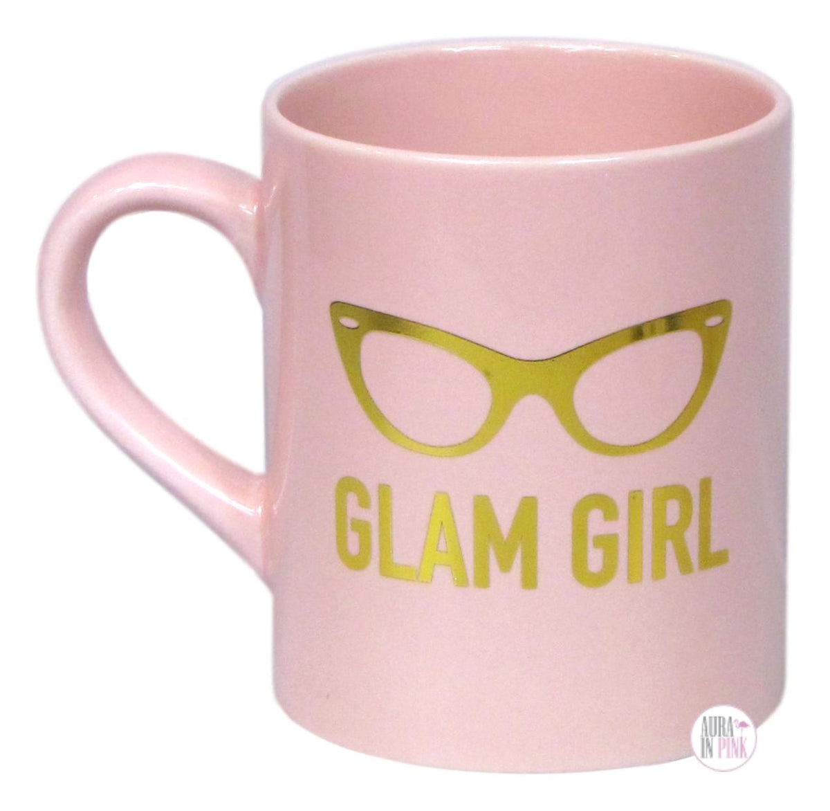 Hazel & Co. Glam Girl Chic Glasses & Shoe Pink Ceramic Coffee Mug ...