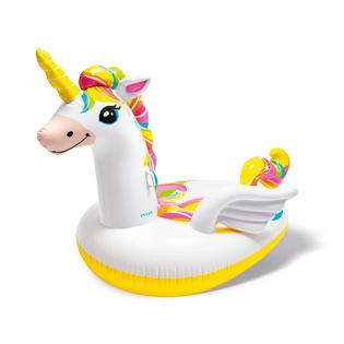 Intex Sand & Summer MEGA Unicorn ISLAND Pegasus Inflatable Pool Float ...