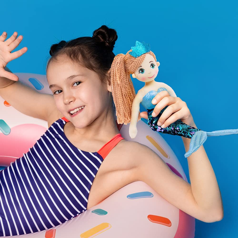 Linzy Plush Under The Sea Perla Mermaid w/Metallic Blue Linzy Plush Under The Sea Perla Mermaid w/Metallic Blue