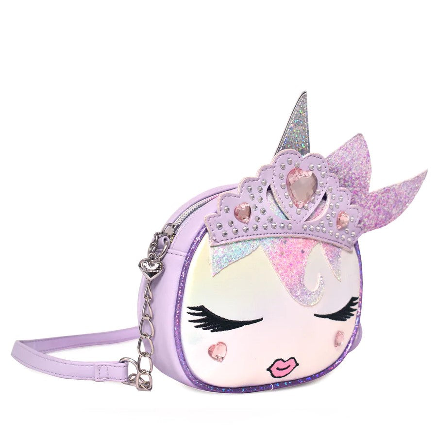 Miss Gwen's OMG Girls' Lavender Gisel Rounded Crossbody Mermaid Bling ...
