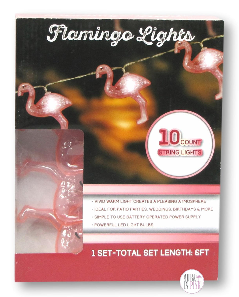 Pink Flamingo LED String Light Boxed Set – Aura In Pink Inc.