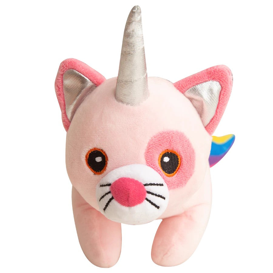 SnugArooz Kat The Caticorn Crinkle Plush Squeaky Dog Toy – Aura In Pink ...